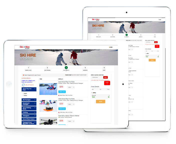 Ski hire Software | Ski Hire Online| Ski Hire Booking | Booking system